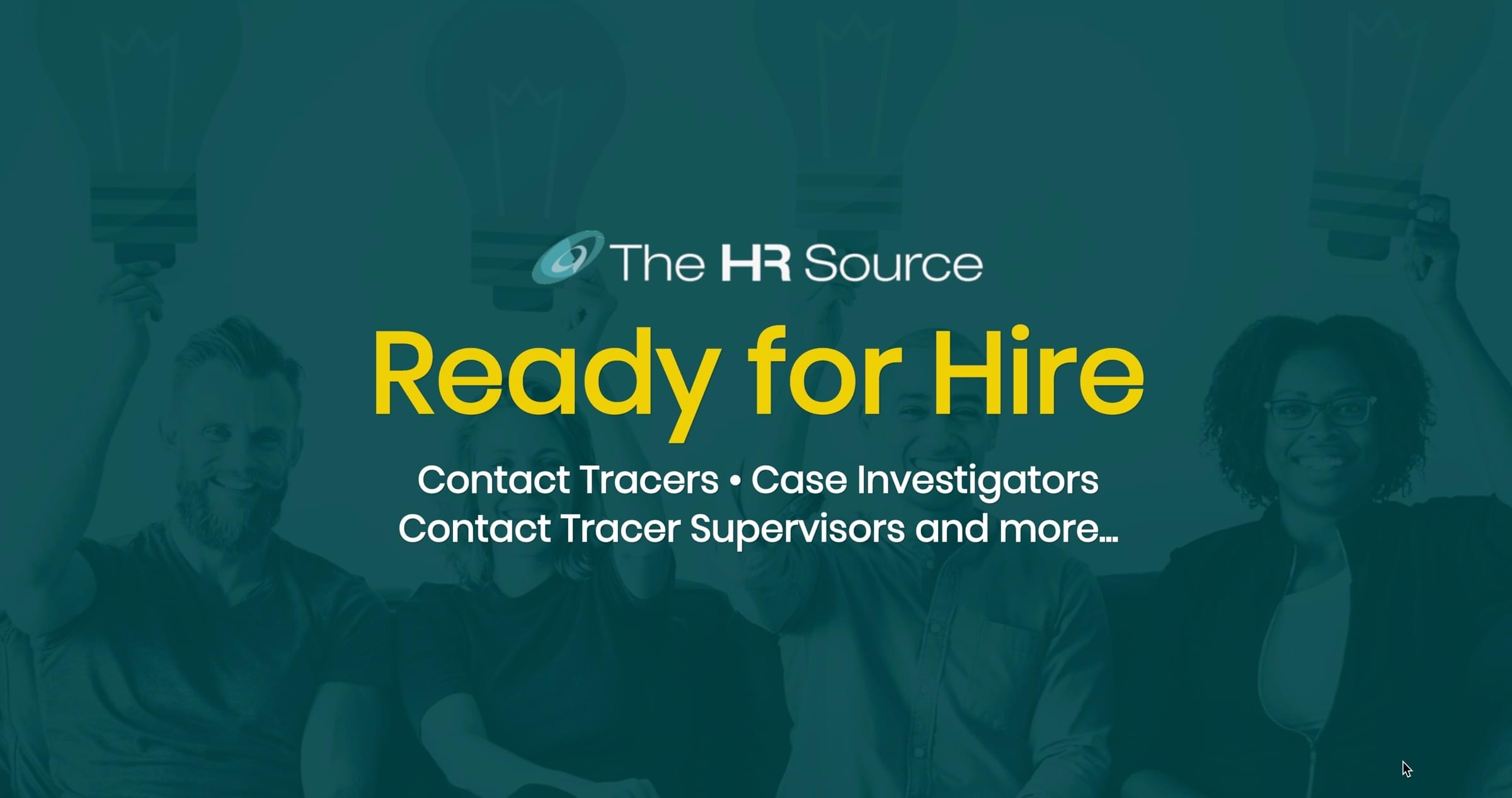 Ready for Hire Contact Tracing Team
